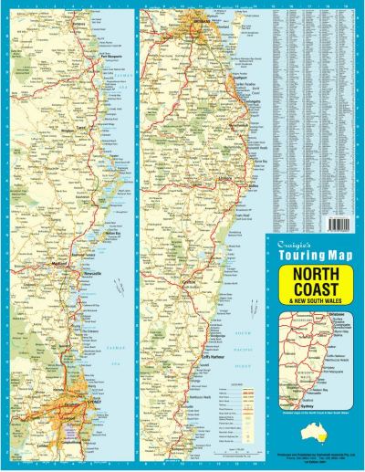 Craigies Touring Maps - North Coast & New South Wales 1st Edition ...